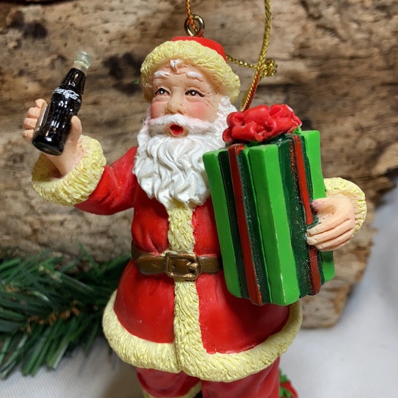 Coca Cola | Holiday | Coca Cola Santa Ornament | Poshmark